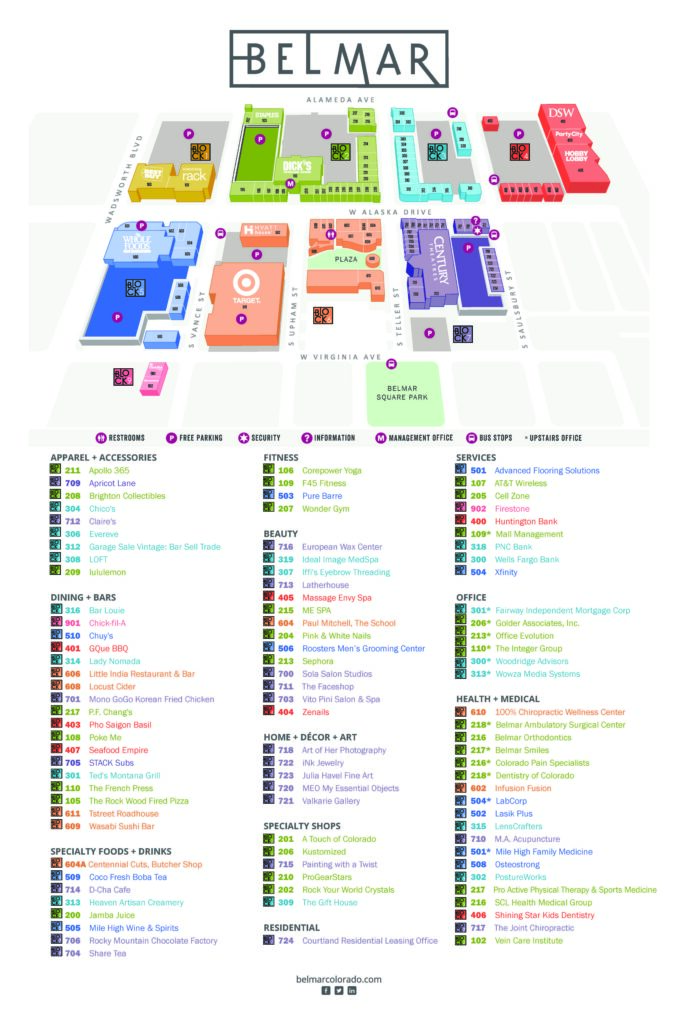 Directory - Belmar Shopping District